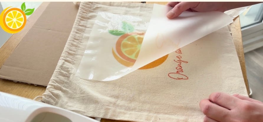 Easy Press DTF Transfers on Canvas Tote Bag | Orange and Lemons